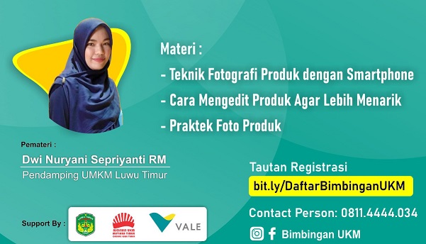 Linisiar.id PPM PT Vale Gelar Bimbingan UMKM Tentang Foto Produk